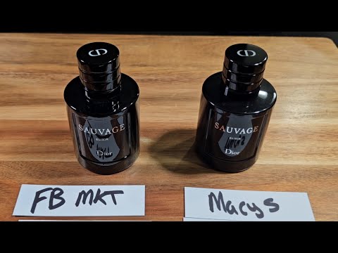 Fake vs Real Dior Sauvage Elixir Macy's vs Facebook Marketplace