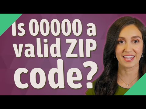 Is 00000 a valid ZIP code?