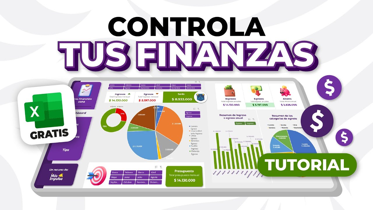 CONTABILIDAD DEL HOGAR EN EXCEL FÁCIL Y PRÁCTICO | PLANTILLA DESCARGABLE GRATIS ✅