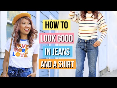 How to Look Good in Jeans and a Shirt! 11 Clothing Hacks for Denim!