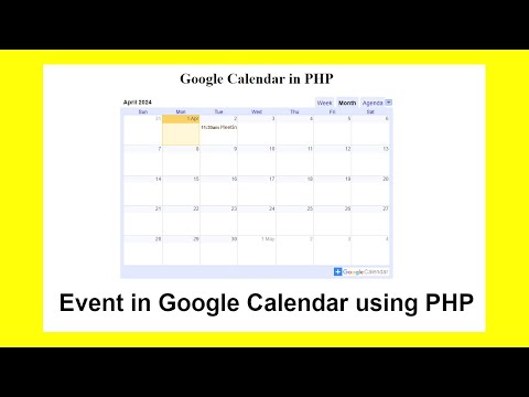 How to create Event in Google Calendar || Google Calendar Event in PHP