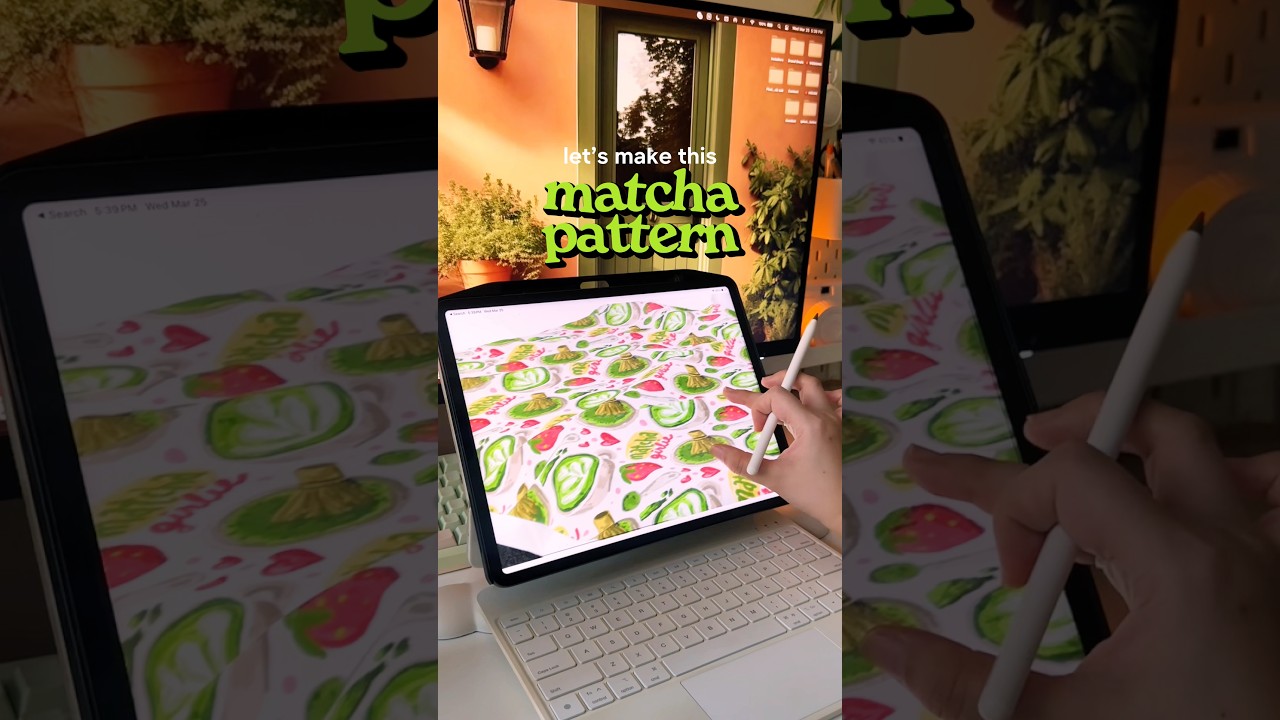 Took my matcha themed art from a simple pattern to a full cozy blanket using @printify 🍵