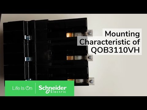 Mounting Characteristic of QOB3110VH, QOB3125VH and QOB3150VH Breakers | Schneider Electric Support