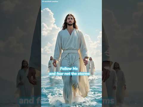 Jesus Leads Across the Waters | Faithful Steps Beneath a Clear Sky |