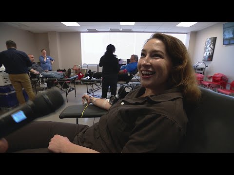 WGN employees donate blood for Founder’s Day of Caring