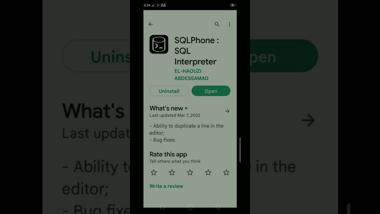 SQL coding on mobile 📱| #sql #database