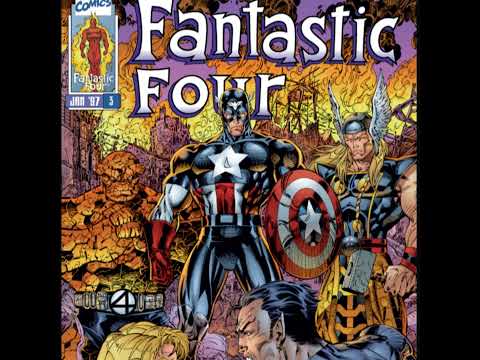 #251: Cap Meets the FF! (1996) Fantastic Four #3 by Jim Lee / Brandon Choi