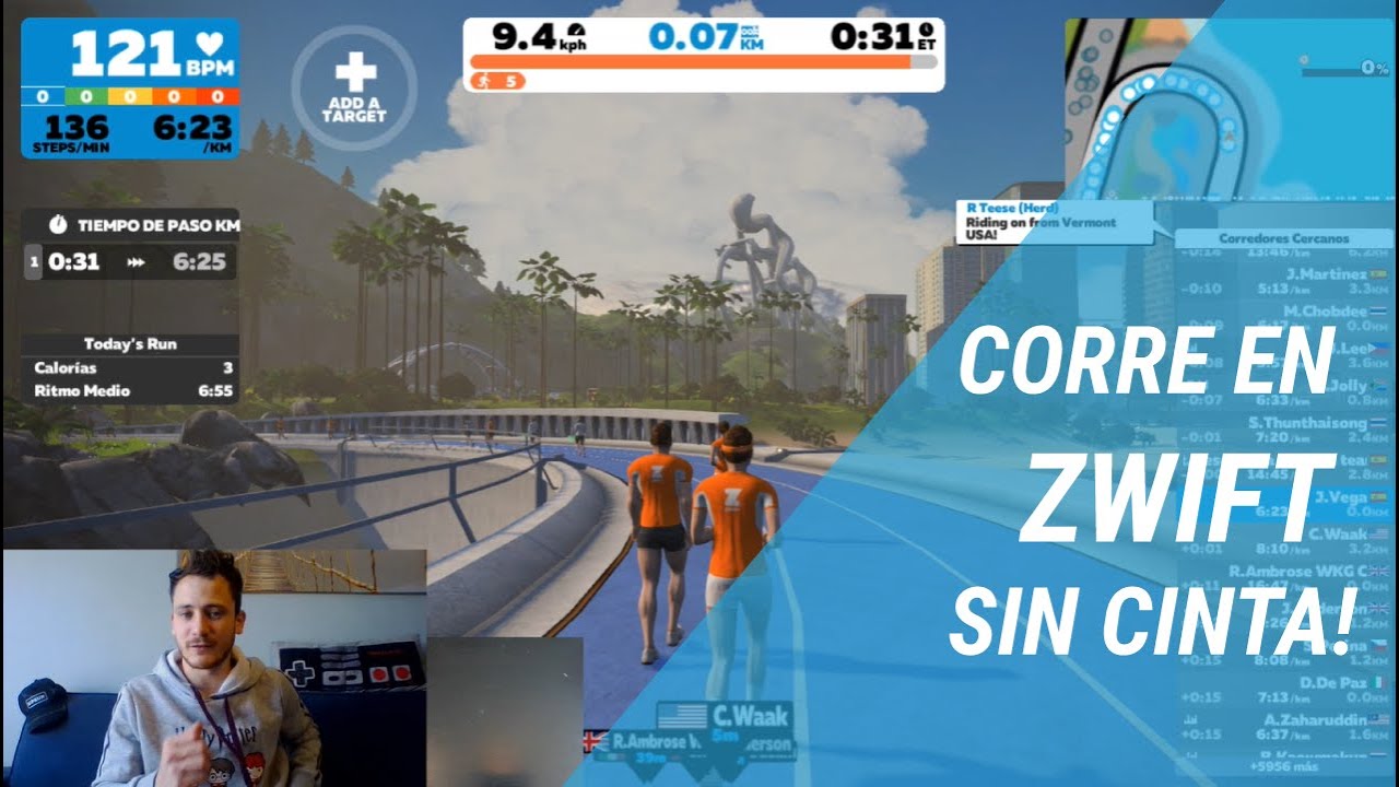 ZWIFT - CÓMO CORRER SIN CINTA |  VIRTUAL RUN