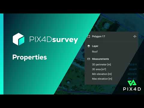 Pix4D - PIX4Dsurvey feature: Properties