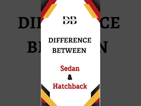 Difference Between Sedan and Hatchback | Sedans vs. Hatchbacks: The Ultimate Showdown!