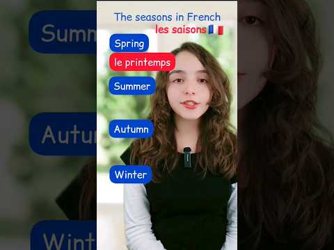 πSeasons in French | French vocabulary #learnfrench #basicfrench #easyfrench