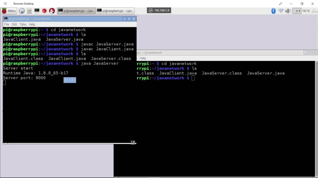 Java Network exercise: bi-direction communication, between echo server and client