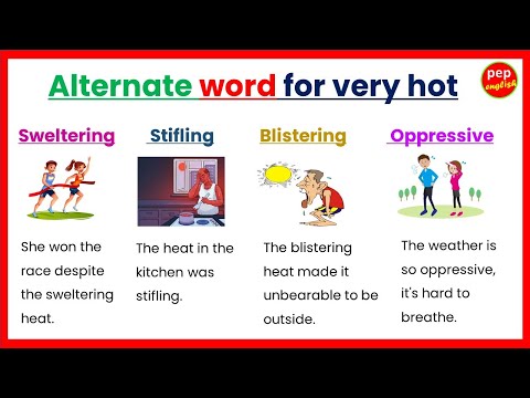 Alternate word for Very hot | Learn synonyms | English words with examples