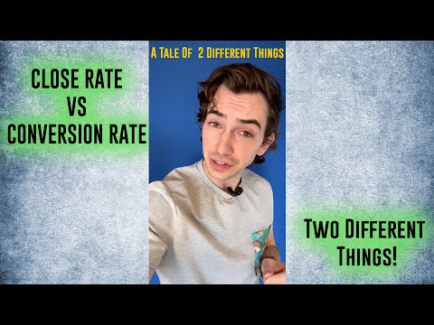 Close Rate VS Conversion Rate | Only One Tracks Your Sales Department!