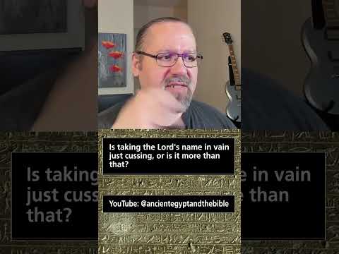 Is taking the Lord's name in vain just cussing, or is it more than that?