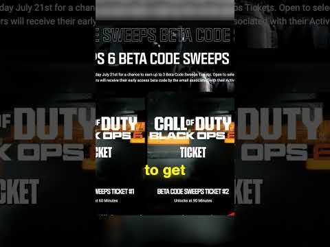 FREE Black ops 6 BETA CODES METHOD