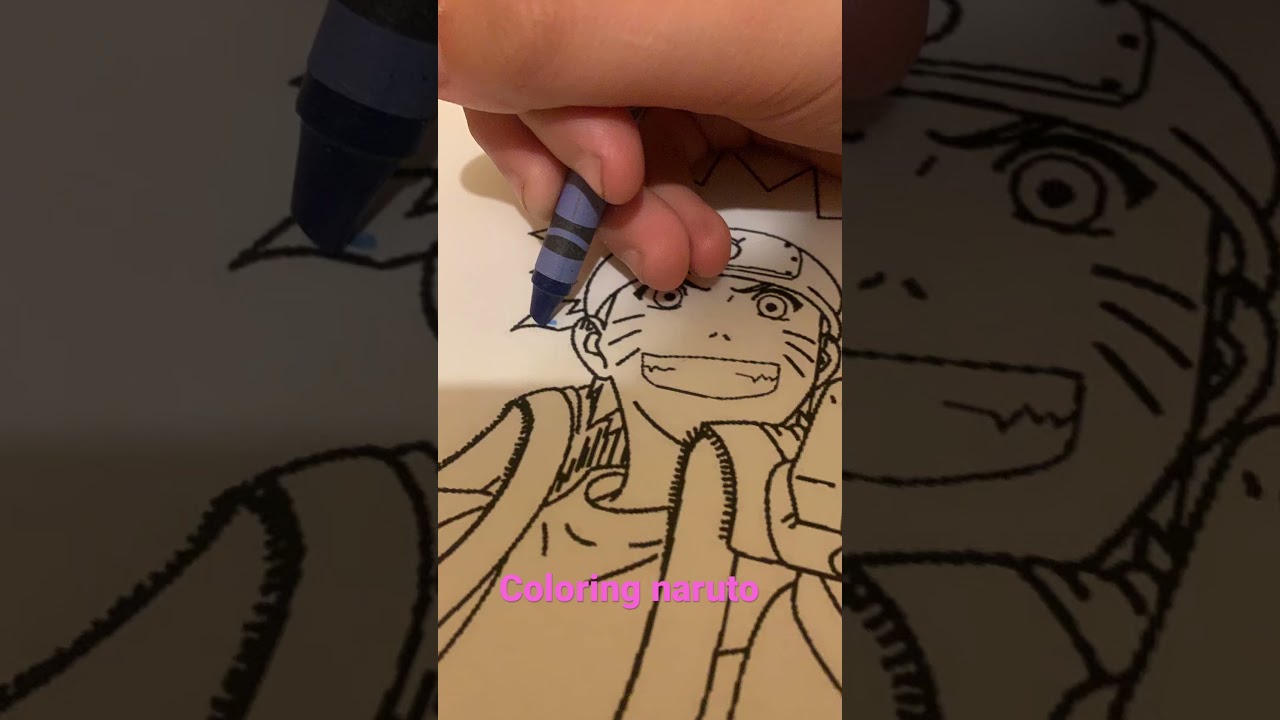 (Printed) coloring naruto