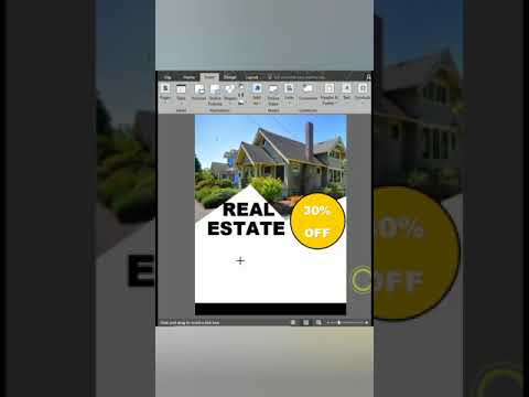 #shorts #youtubeshorts #realestate #flyer create a real estate flyer design idea in ms word || sale