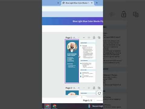 How to Create Resume in Canva in Tamil #resume