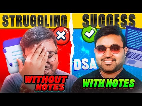 DSA Notes got me into top MNC | How to make DSA Notes for students and working professionals