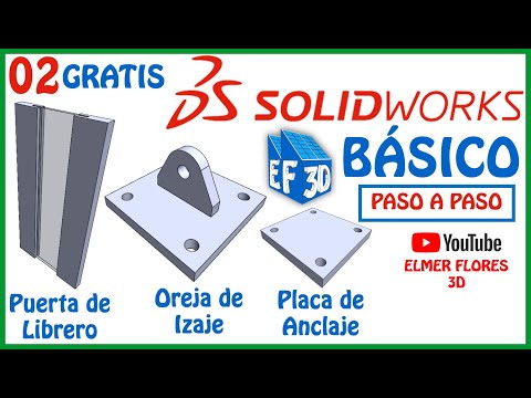 SOLIDWORKS BASICO PASO A PASO - 02: Extrusión Saliente Base y Extrusión de Corte
