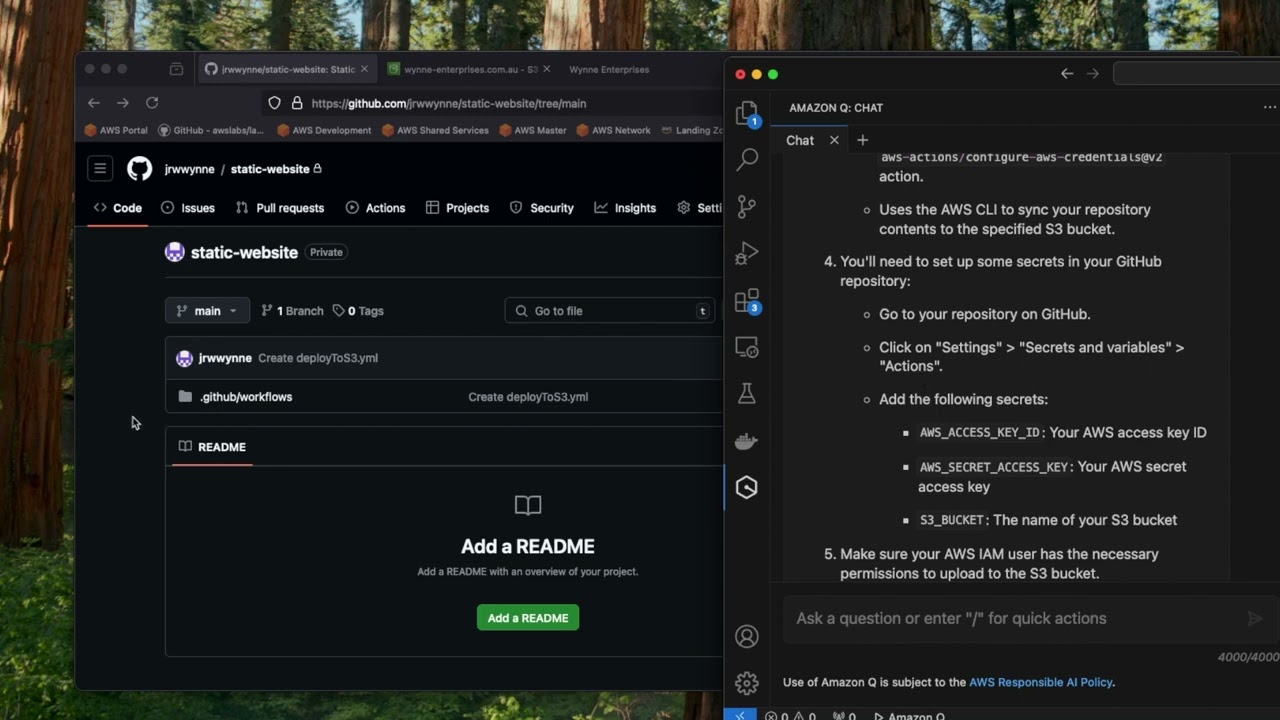 Amazon Q Developer GitHub Actions