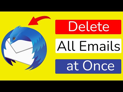 How to delete all emails at once in Thunderbird?