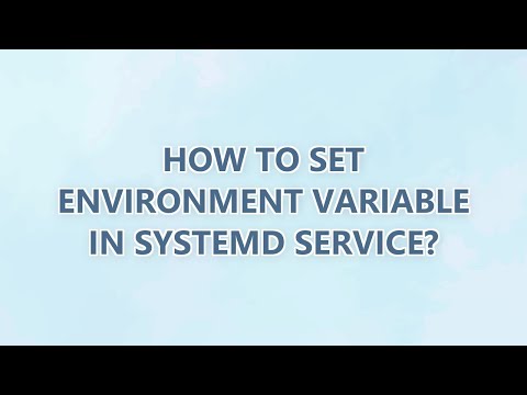 How to set environment variable in systemd service? (3 SOLUTIONS!!)
