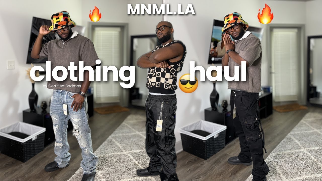 MNML.LA TRY ON HAUL 2024 COLLECTION | FLARE DENIM, SNAP CARGO PANTS, SHIRTS & MORE CLOTHING HAUL