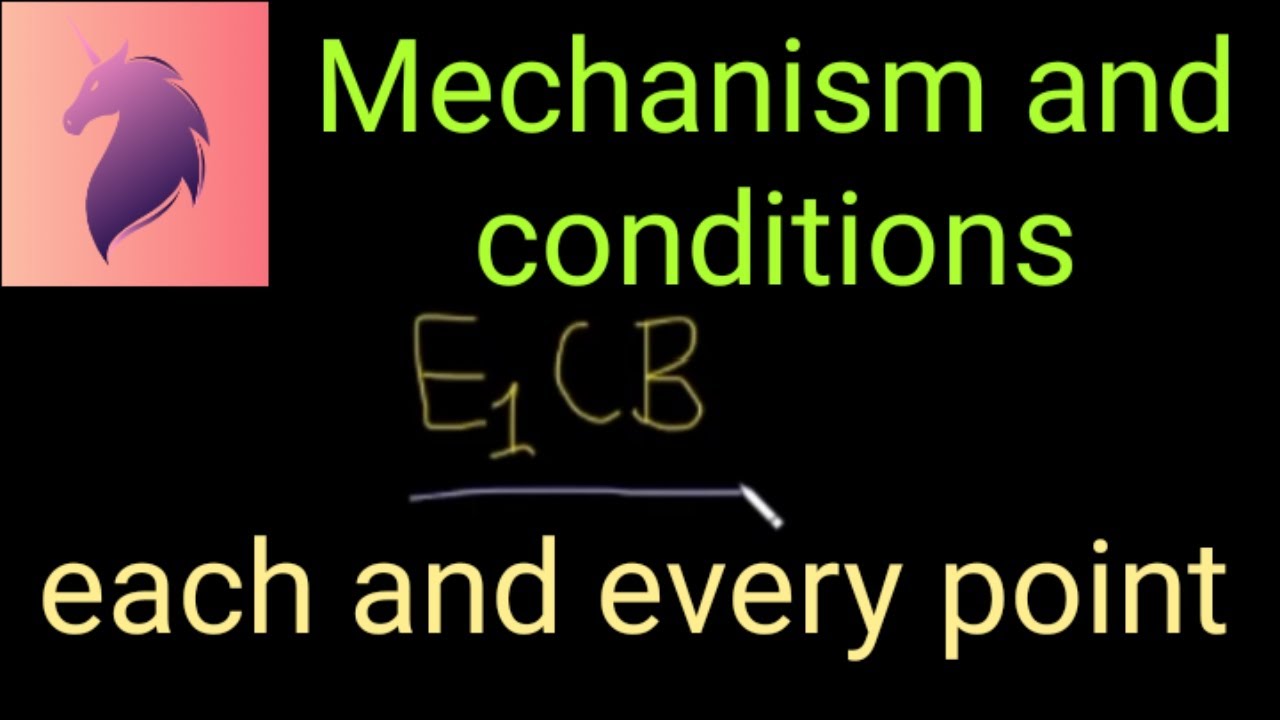E1CB reaction mechanism || Unicorn Academy