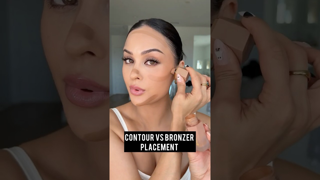 Contour Vs Bronzer Placement l Christen Dominique