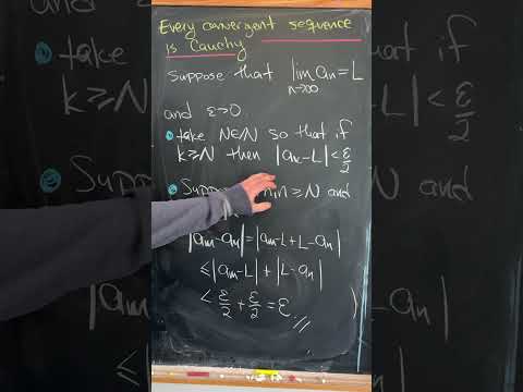 Every convergent sequence is Cauchy
