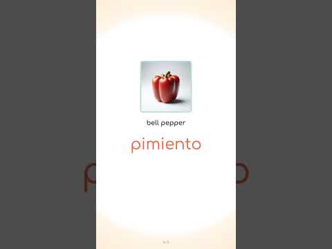 🇪🇸 5 Spanish Words in 60 Seconds 🕛 Vegetables: tomato, cucumber, bell pepper, zucchini, eggplant