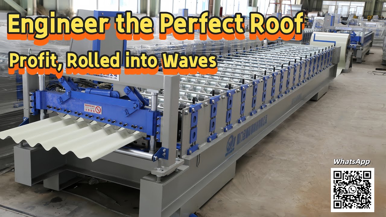 Corrugated iron roofing sheet roll forming machine #rollformingmachine #machine #corrugatedsheet