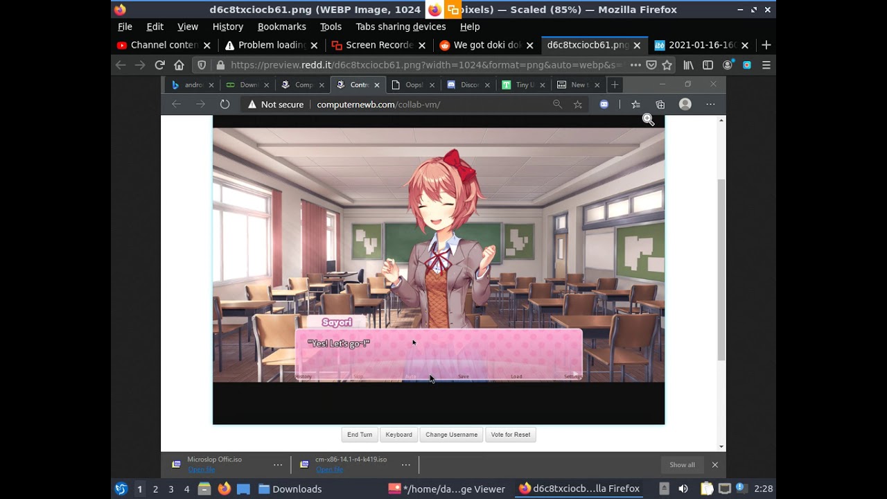 browsing collabvm reddit (with lubuntu vm)