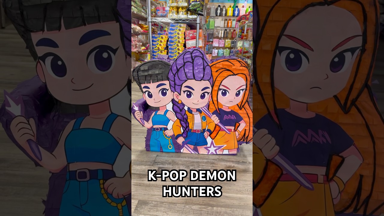 K-POP DEMON HUNTERS PIÑATAS #kpopdemonhunters #anime #kpopedit #rumi