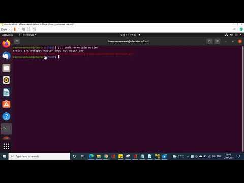 error: src refspec master does not match any