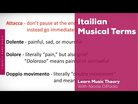 Learn More Italian Musical Terms | ABRSM Grade 5 Theory | Video Lesson