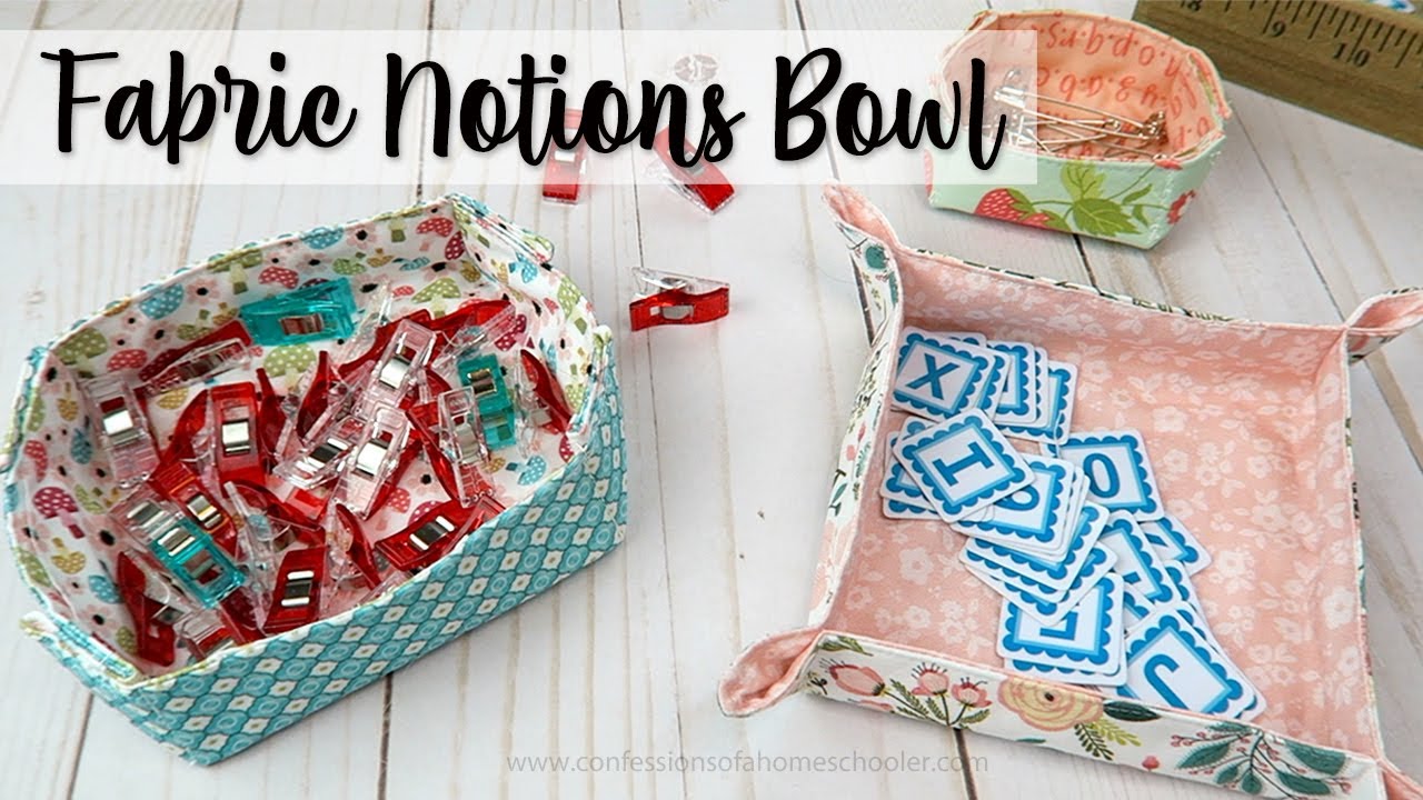 HOW TO SEW / Fabric Trinket Tray / TUTORIAL!