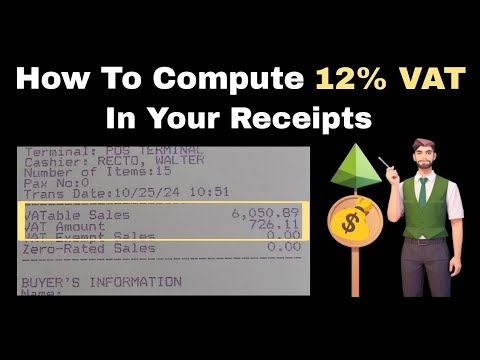 How To Compute 12% VAT | VATable Sales And VAT Amount