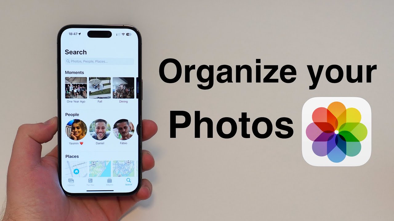 How To Organize your iPhone Photos - Albums, People, Places & More!!