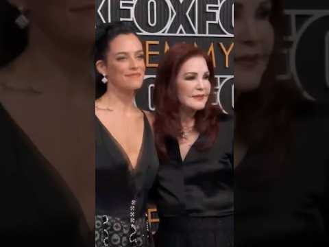 Riley Keough and Priscilla Presley at The Emmys #priscillapresley #rileykeough #elvispresley