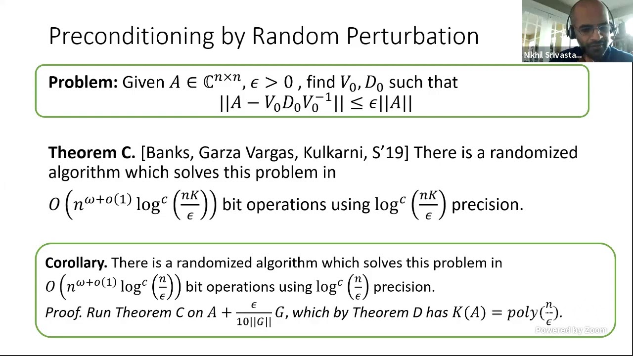 Gaussian Regularization of the Pseudospectrum and Numerical Linear Algebra