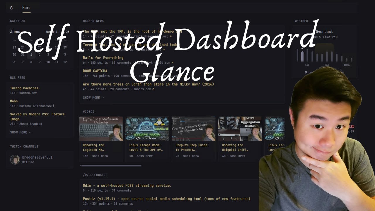 Glance: The Ultimate Self-Hosted Dashboard for All Your Feeds
