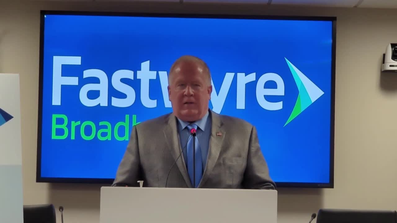 Fastwyre Broadband press conference in Bellevue