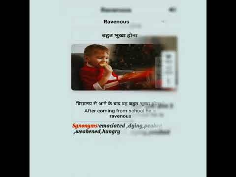 ravenous synonym #shorts #shortvideo