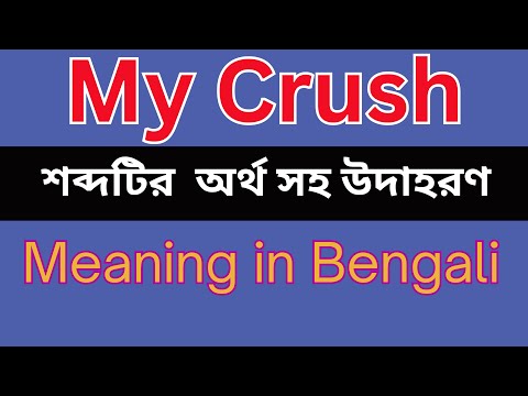 My Crush Meaning In Bengali /My Crush mane ki
