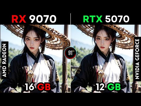RX 9070 VS RTX 5070 | R7 9800X3D TEST IN 20 GAMES : 1080p - 1440p -2160p
