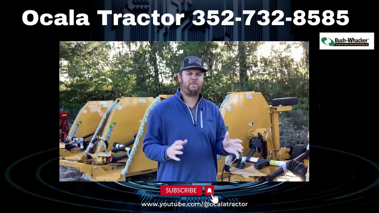 Ocala Tractor Presents: Bush-Whacker Rotary Cutters - Quality & Performance You Can Trust! 🌾