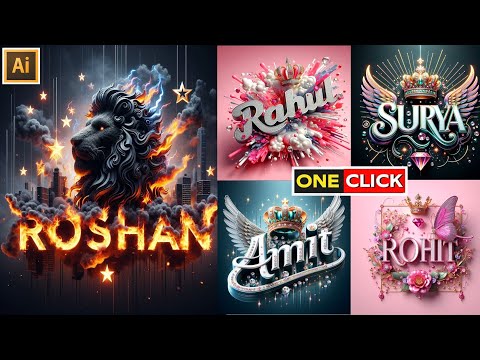 How to Make Trending Ai image With Your Name || 3D Ai Image Generator Free